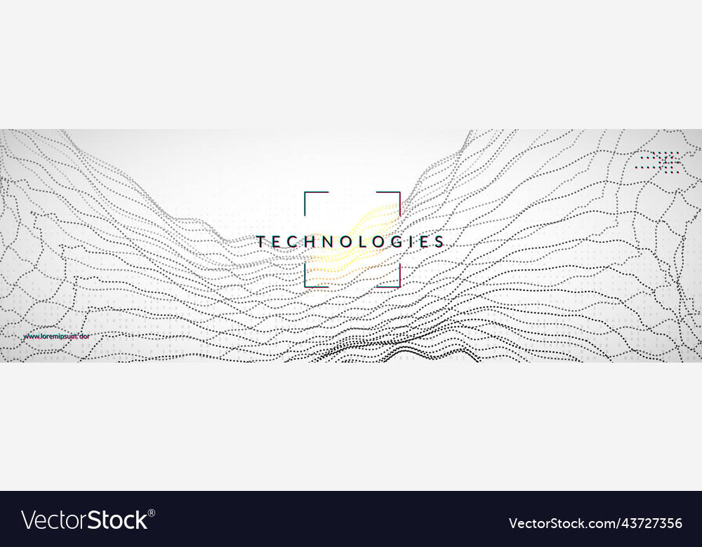 Big data concept digital technology abstract Vector Image