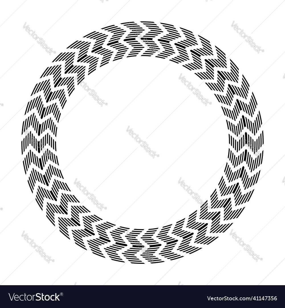 Circle pattern for round frame Royalty Free Vector Image
