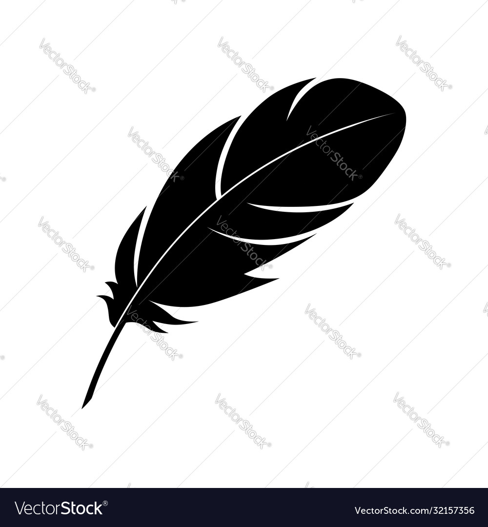 Feather 2 Royalty Free Vector Image - VectorStock