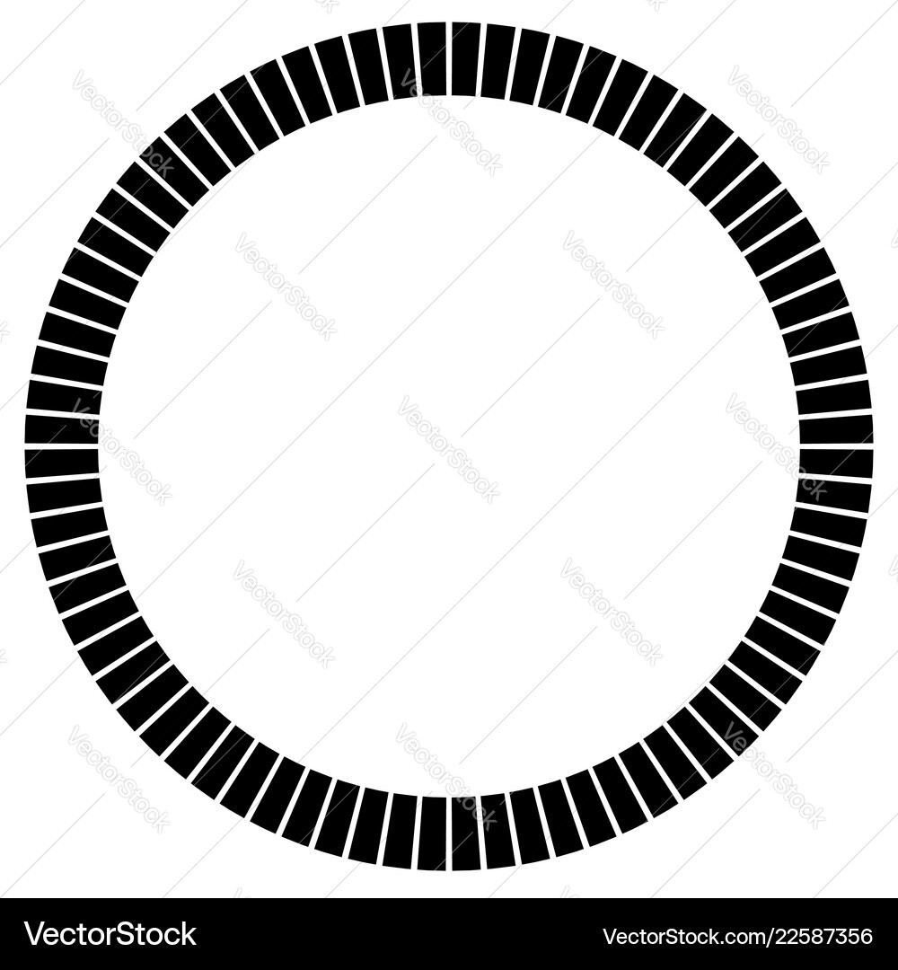 Geometric circle element made of radiating Vector Image
