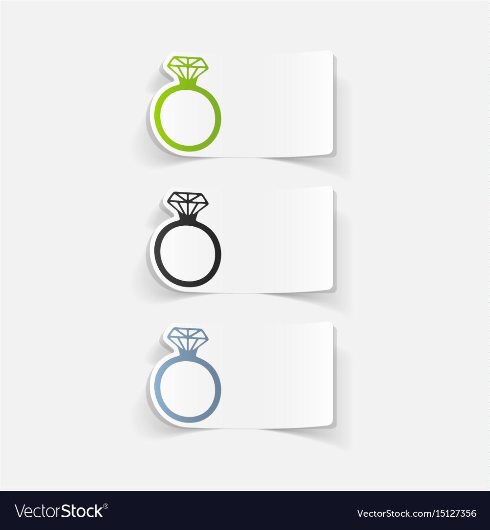 Realistic design element ring Royalty Free Vector Image