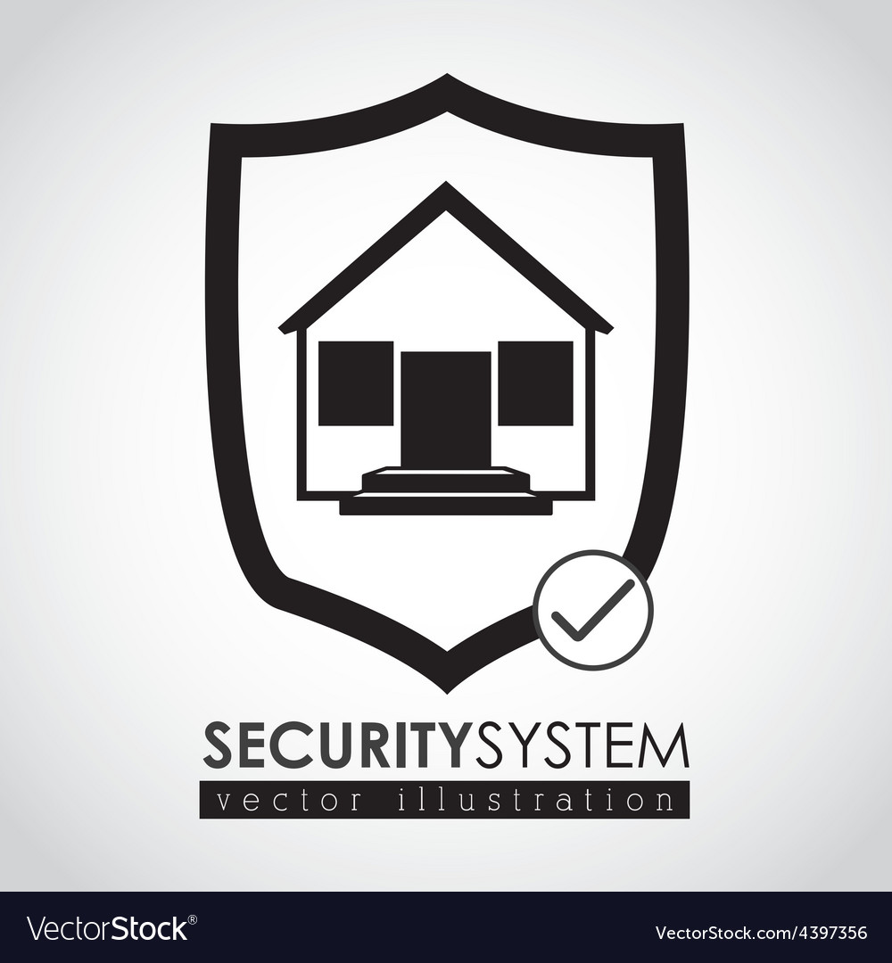Security system design Royalty Free Vector Image