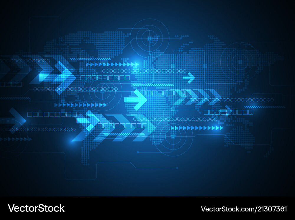 Background in the concept of technology Royalty Free Vector