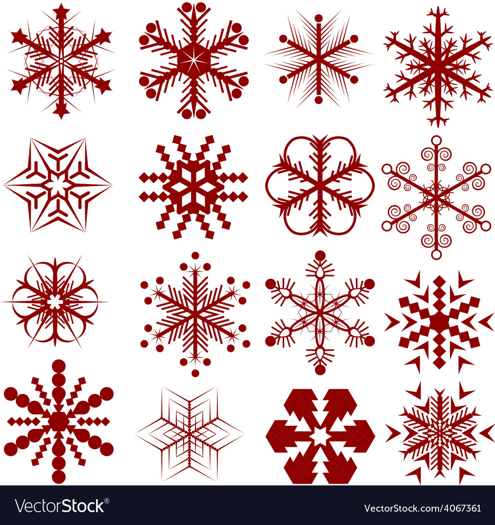 Snowflakes Royalty Free Vector Image - VectorStock