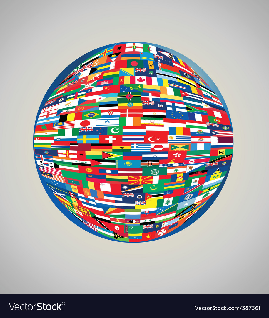 World flags Royalty Free Vector Image - VectorStock