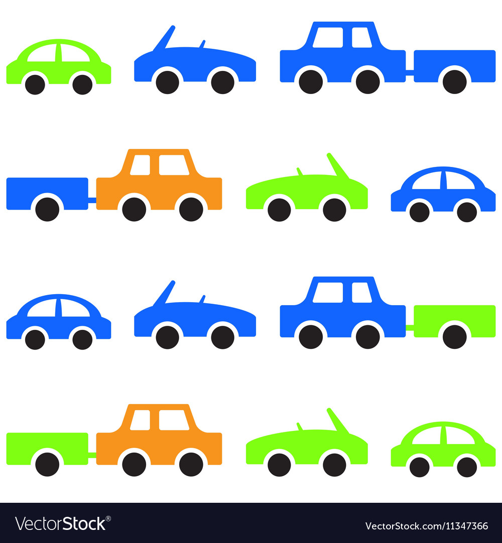 Car seamless pattern Royalty Free Vector Image