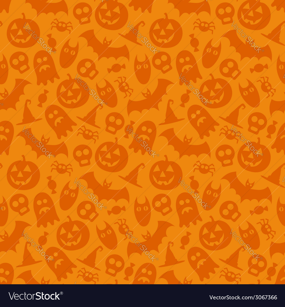 Halloween seamless pattern Royalty Free Vector Image