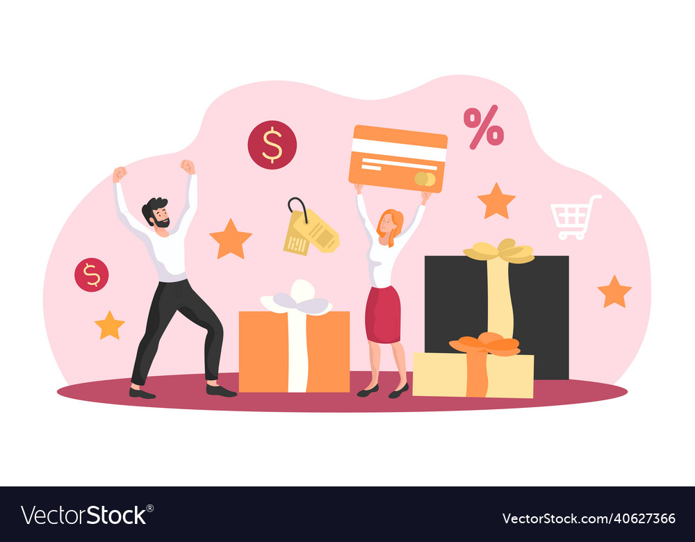 Loyalty program concept Royalty Free Vector Image