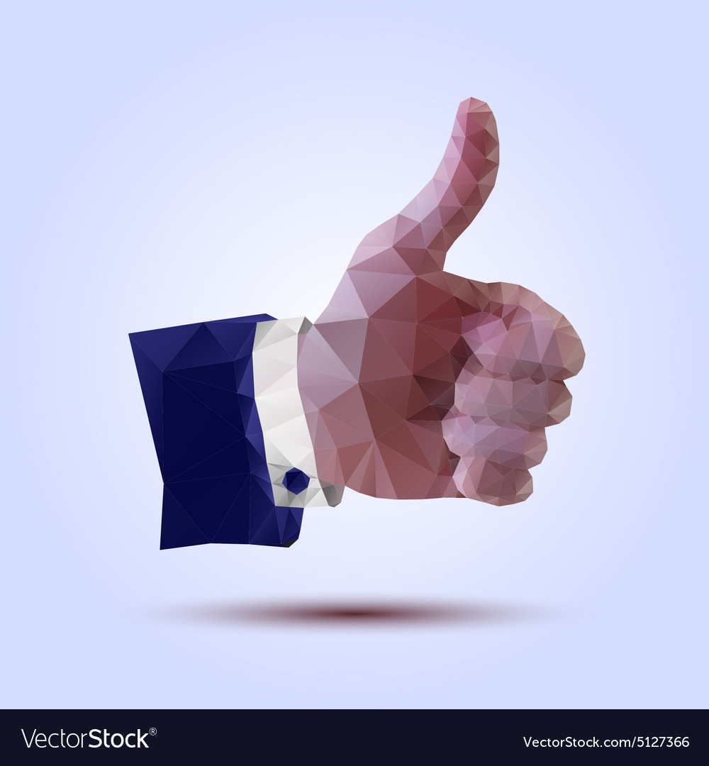 Polygonal like Royalty Free Vector Image - VectorStock
