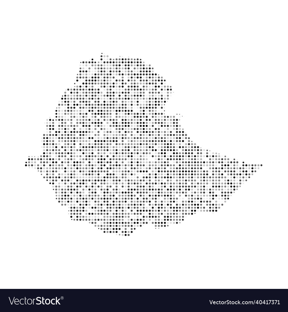 Abstract Dotted Black And White Halftone Effect Vector Image