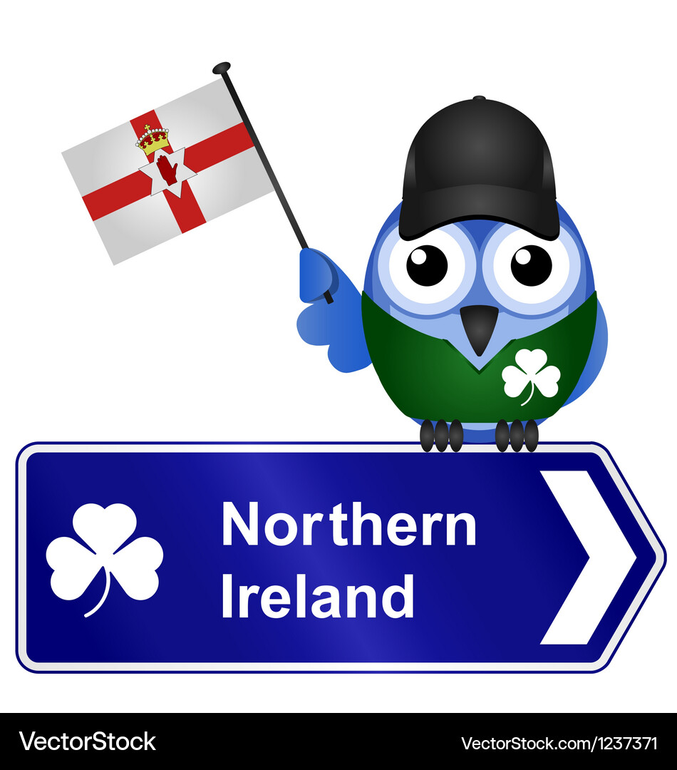 Country sign northern ireland Royalty Free Vector Image