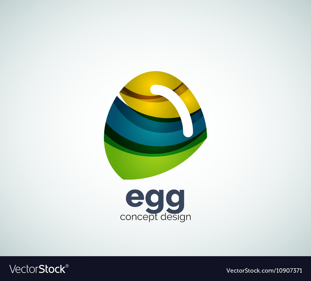 Egg logo template Royalty Free Vector Image - VectorStock