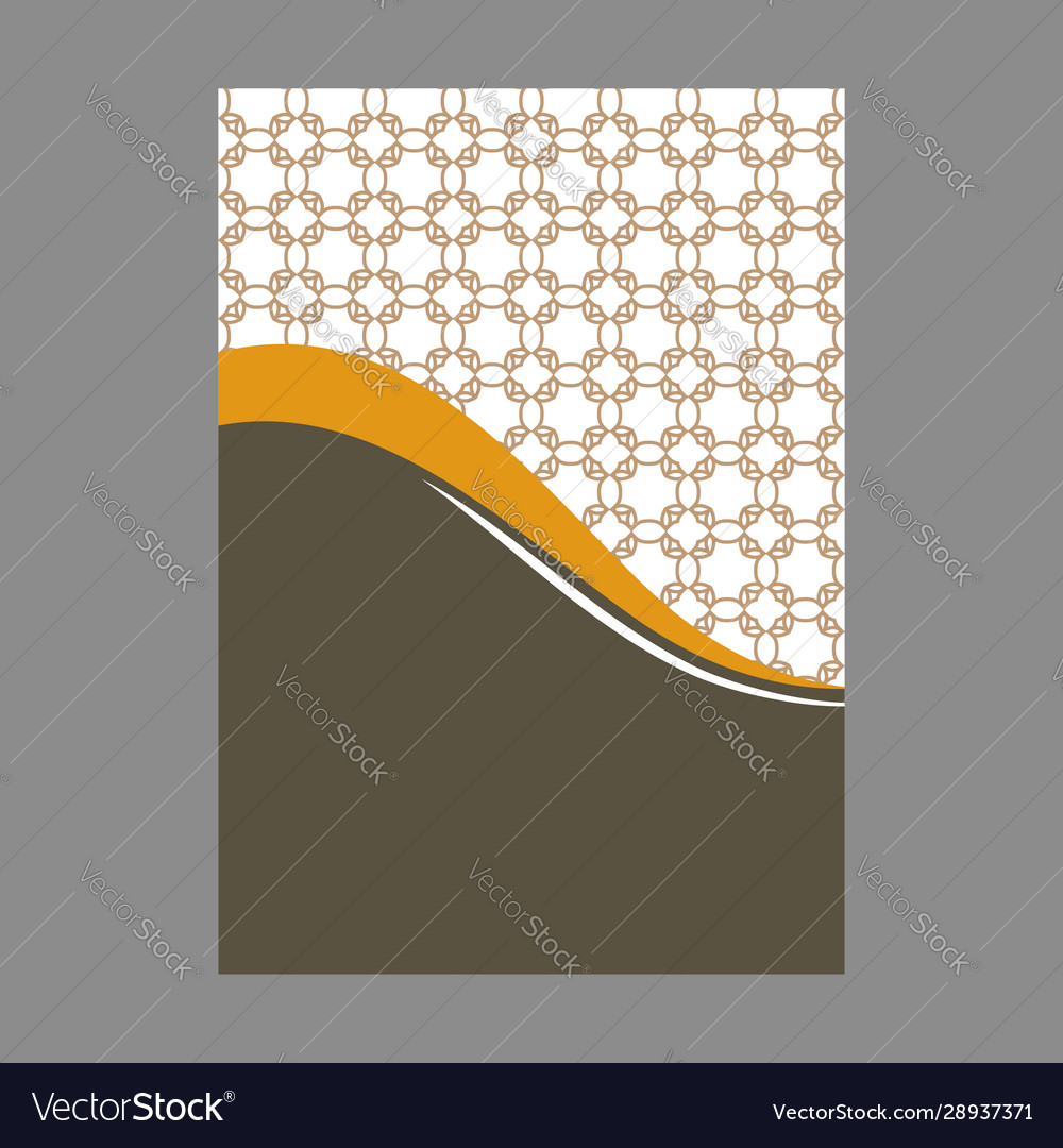 Luxury cover page design with pattern background Vector Image