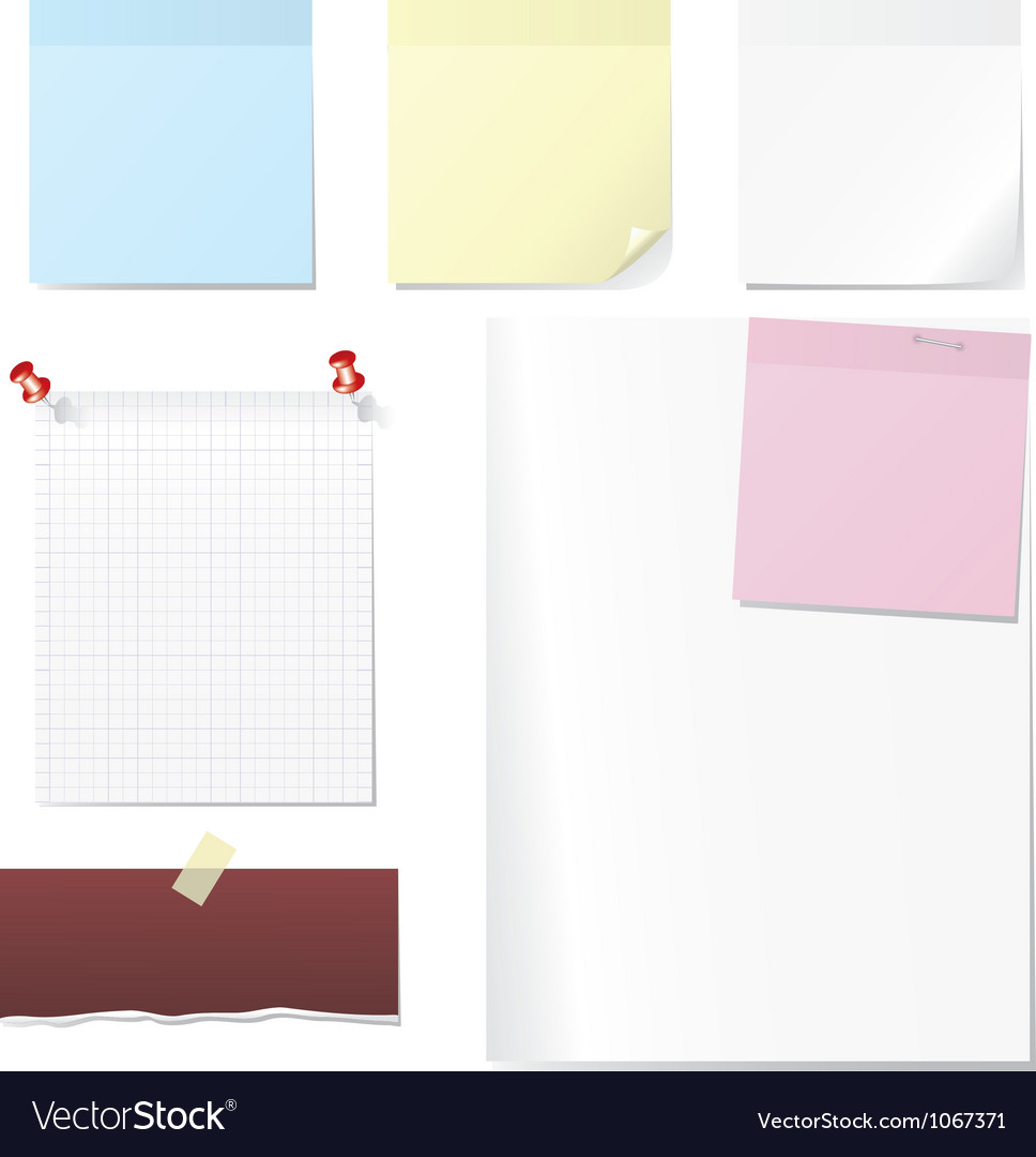 Post set Royalty Free Vector Image - VectorStock