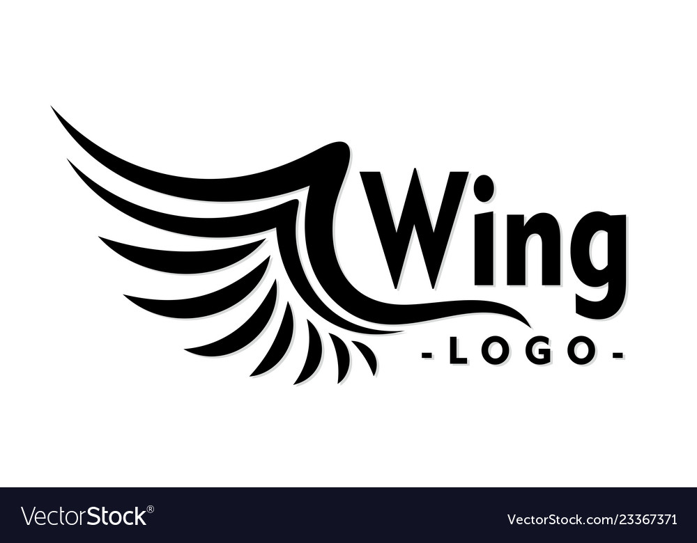Wing logo Royalty Free Vector Image - VectorStock