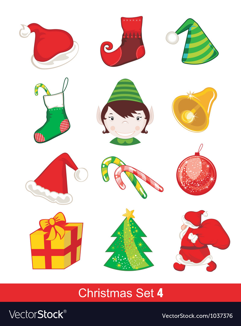 Christmas set Royalty Free Vector Image - VectorStock