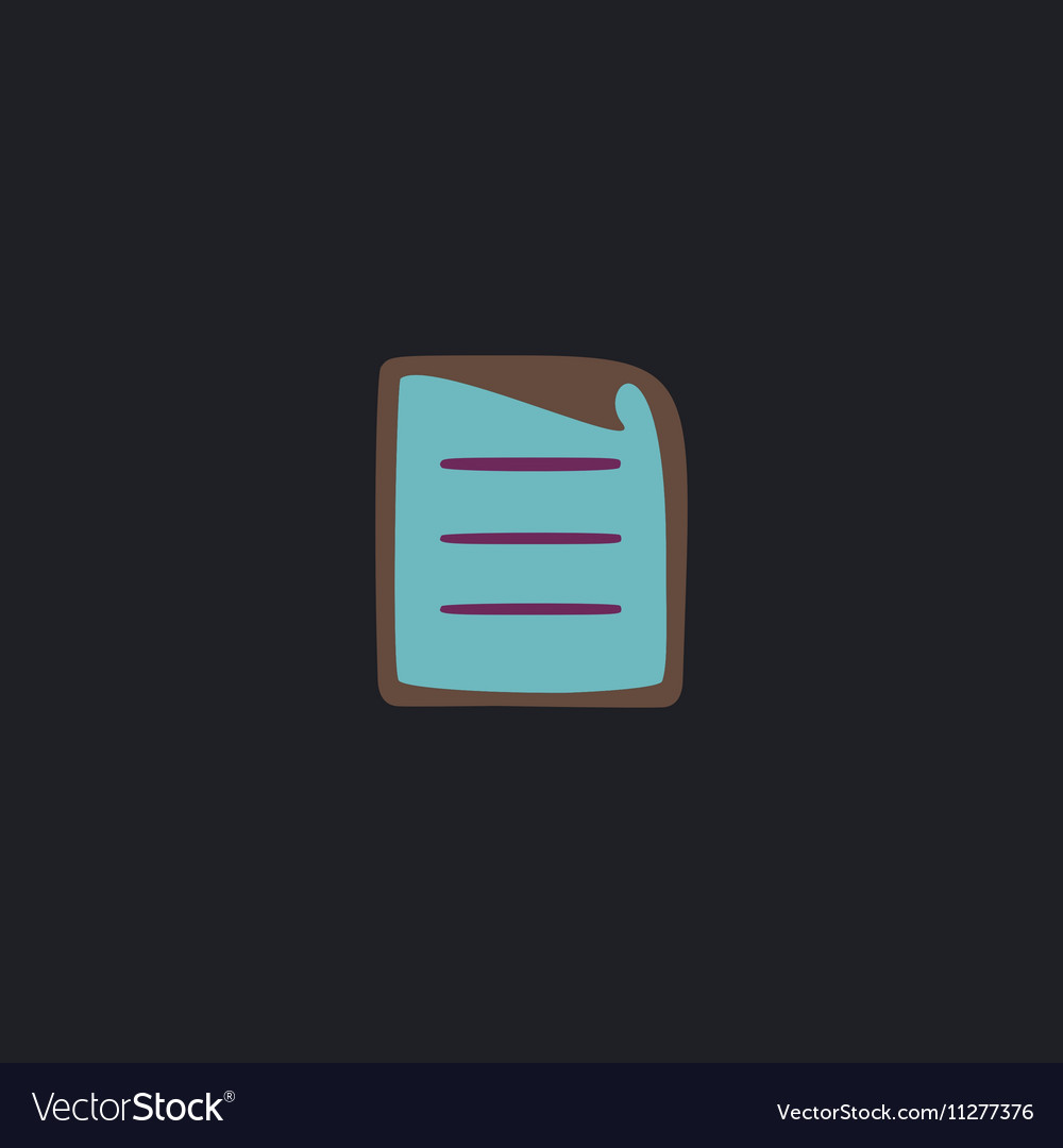 Paper document computer symbol Royalty Free Vector Image