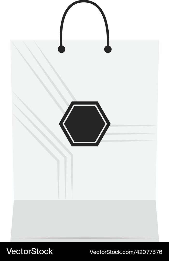 Shopping bag corporate sign Royalty Free Vector Image