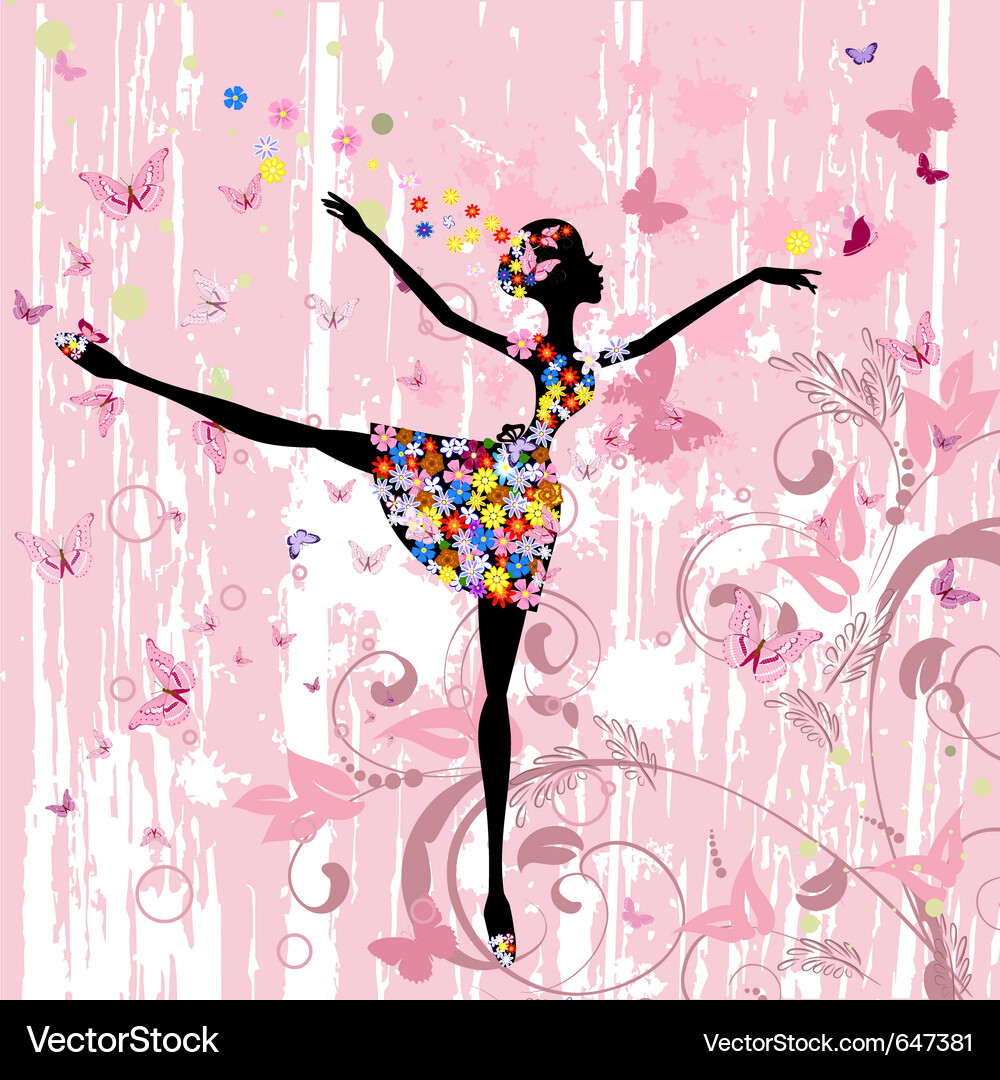 Ballerina girl Royalty Free Vector Image - VectorStock