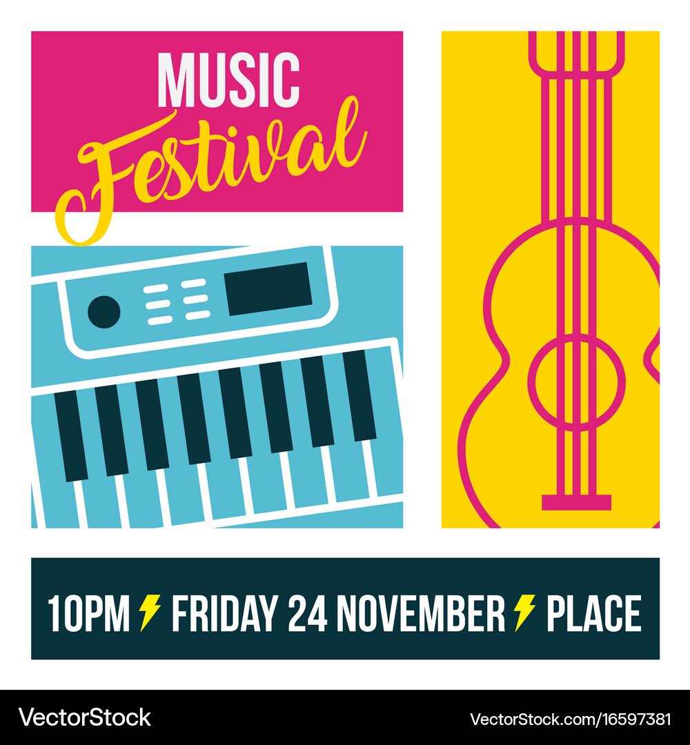 Classical music festival Royalty Free Vector Image