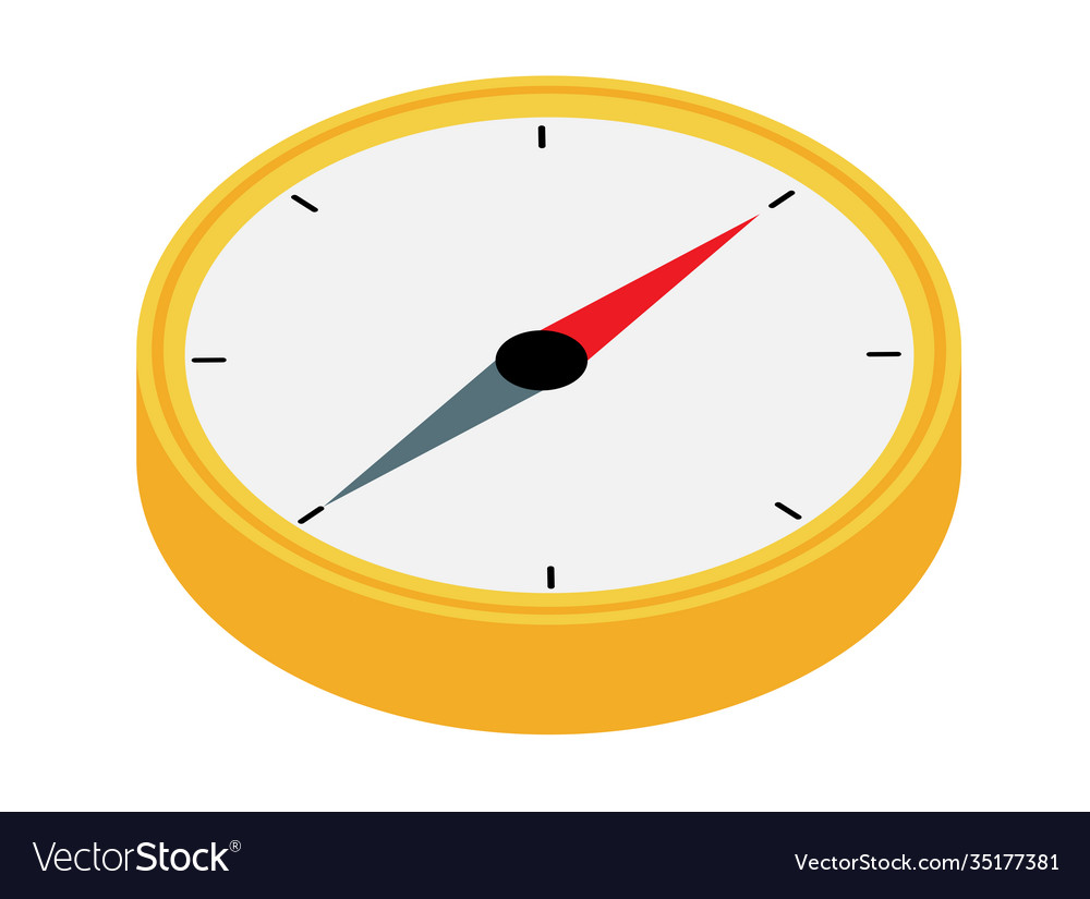 Compass Direction Icon For Web Design Isolated Vector Image