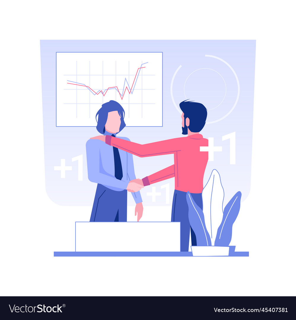 Getting supervising position isolated concept Vector Image
