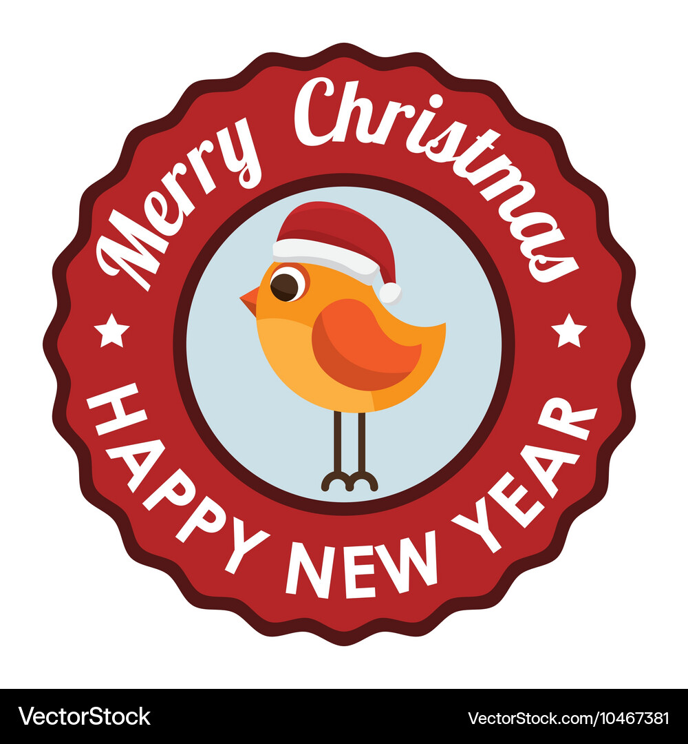 Happy merry christmas icon Royalty Free Vector Image