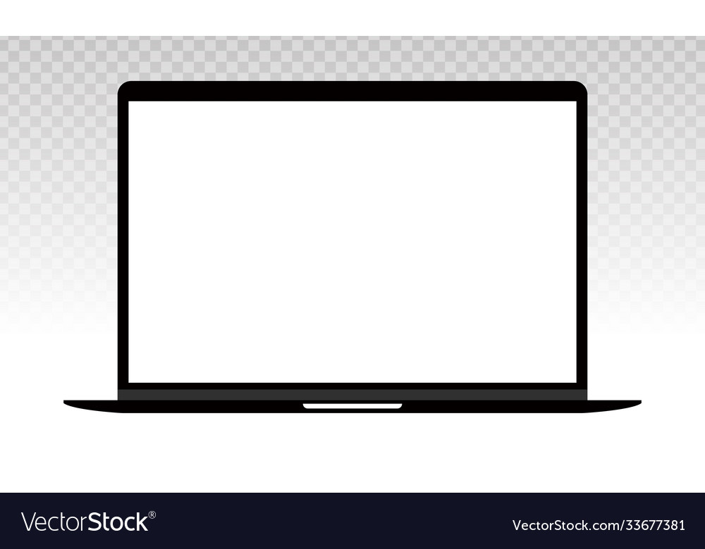 Laptop or notebook computer flat icon Royalty Free Vector
