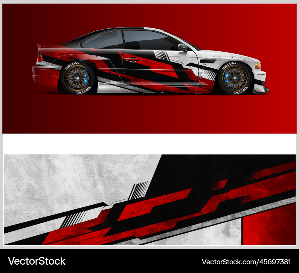 Vinyl stickers car signs wraps Royalty Free Vector Image