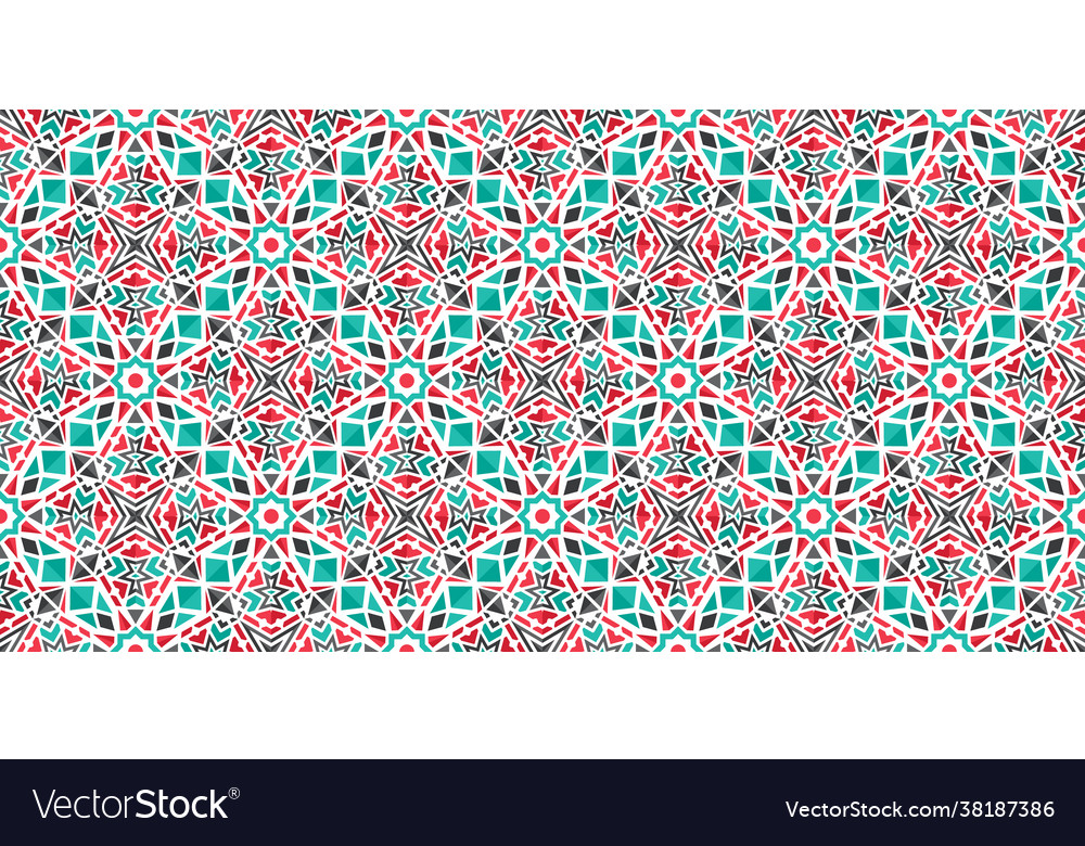 Border arabic pattern Royalty Free Vector Image