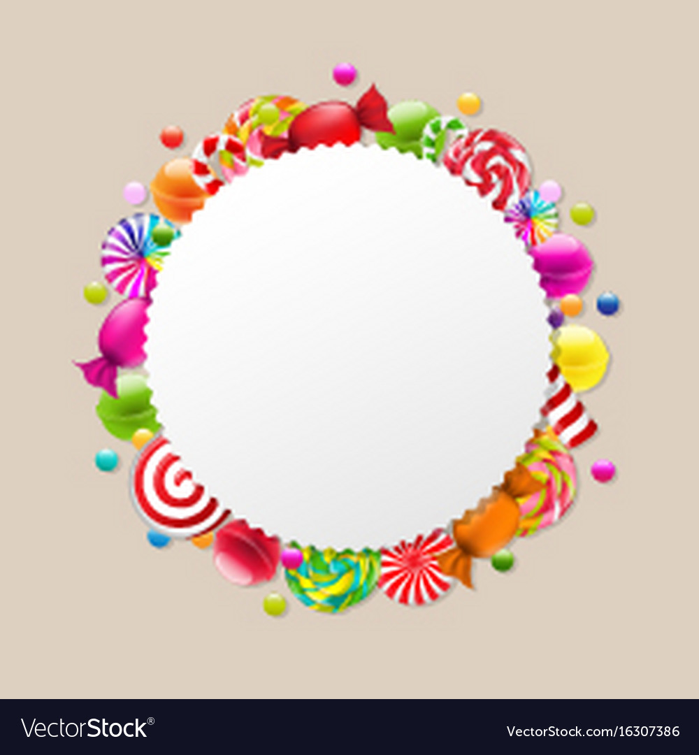 Candy background Royalty Free Vector Image - VectorStock