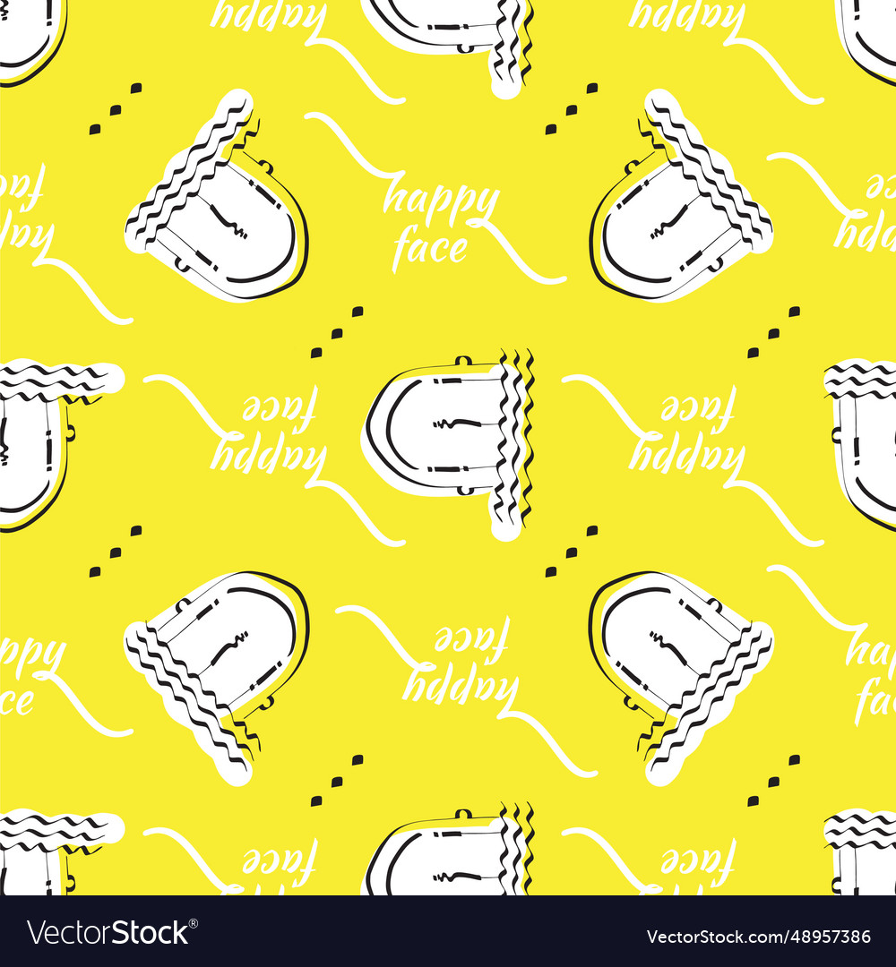 Face pattern Royalty Free Vector Image - VectorStock