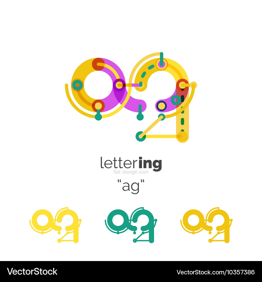 Letters logo icon Royalty Free Vector Image - VectorStock