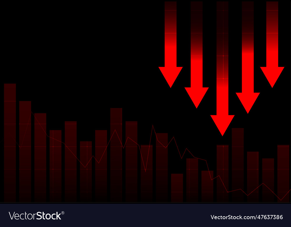 Stock market exchange loss trading graph analysis Vector Image Stock market exchange loss trading graph analysis Vector Image