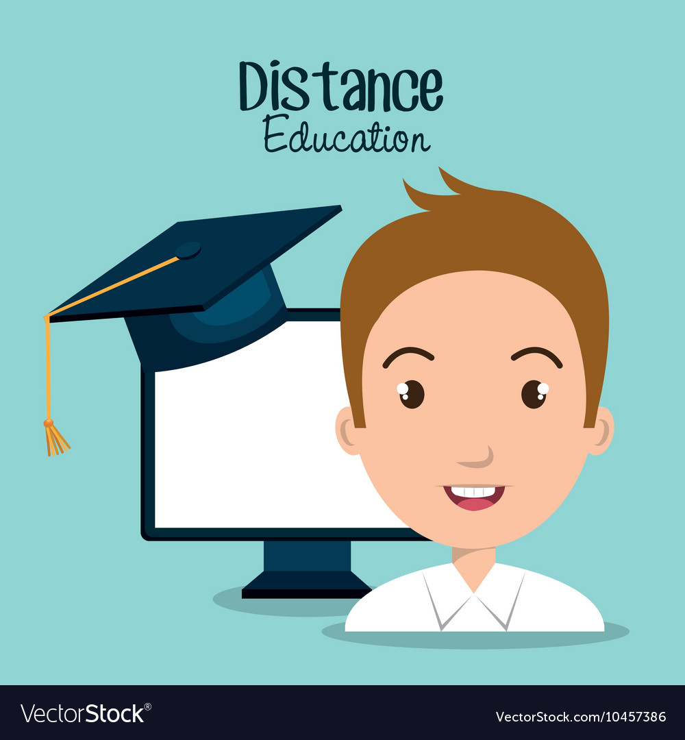 Student elearning education icon Royalty Free Vector Image