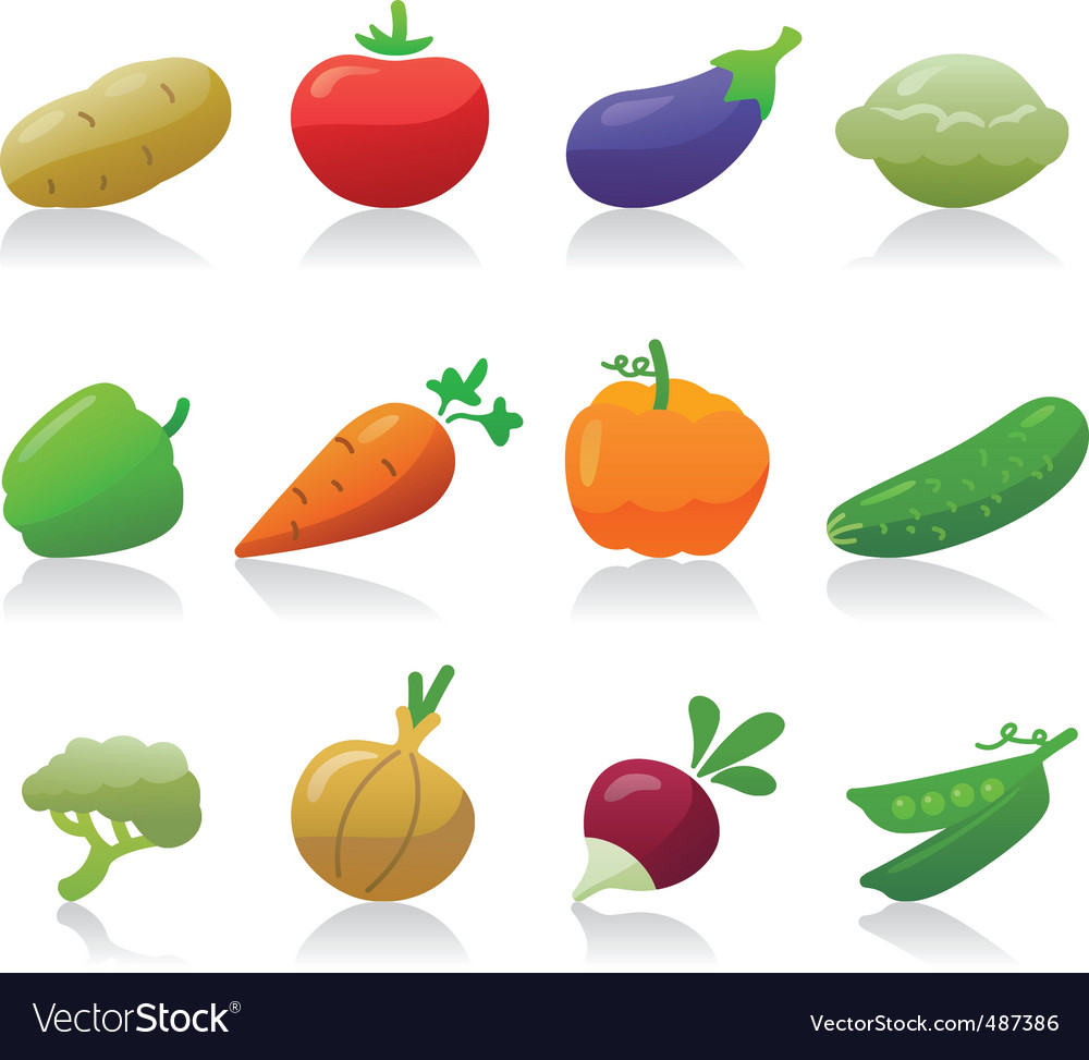 Vegetables Royalty Free Vector Image - VectorStock
