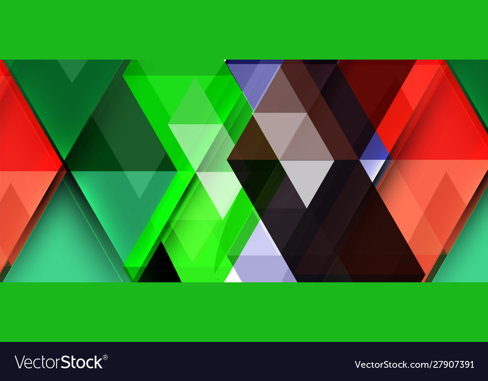 Abstract triangle pattern colorful backdrop Vector Image