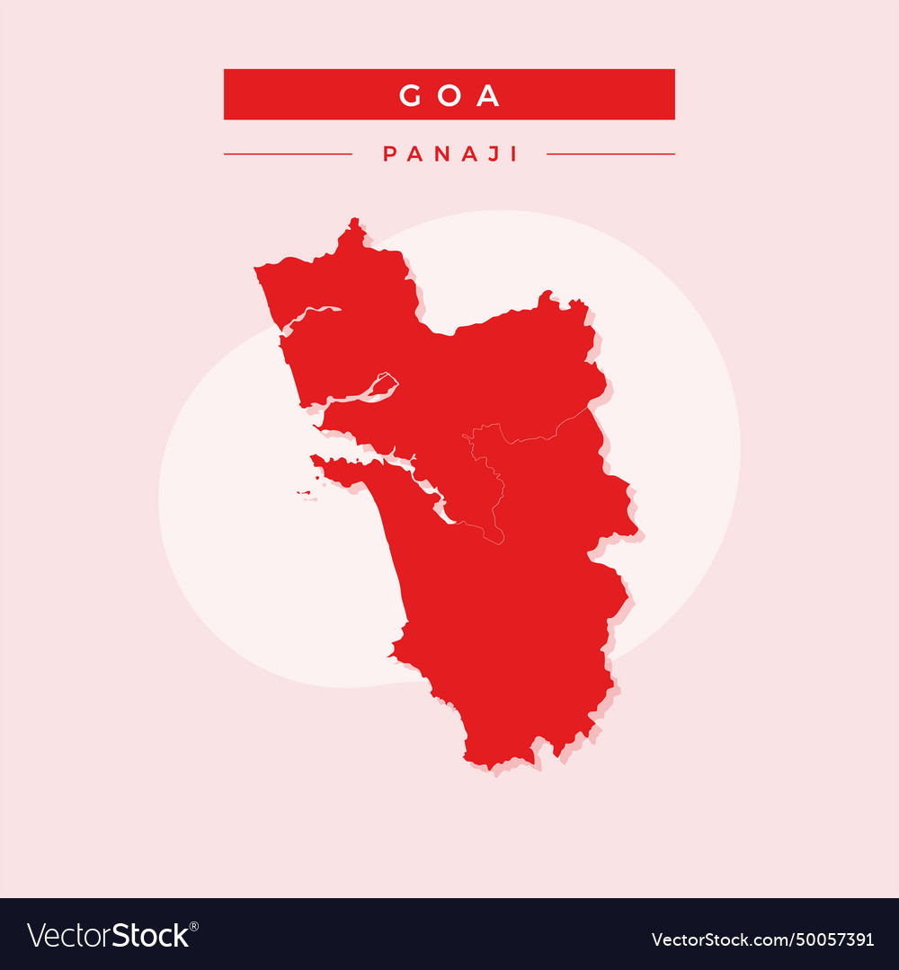 Goa map Royalty Free Vector Image - VectorStock