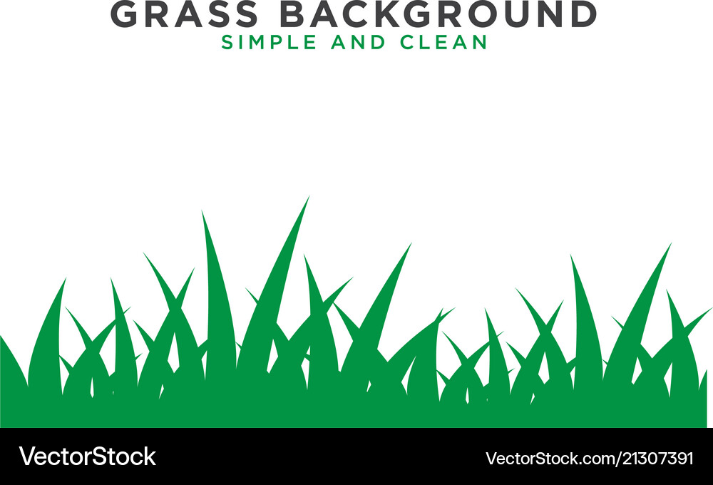 Lawn Grass Background Template Royalty Free Vector Image
