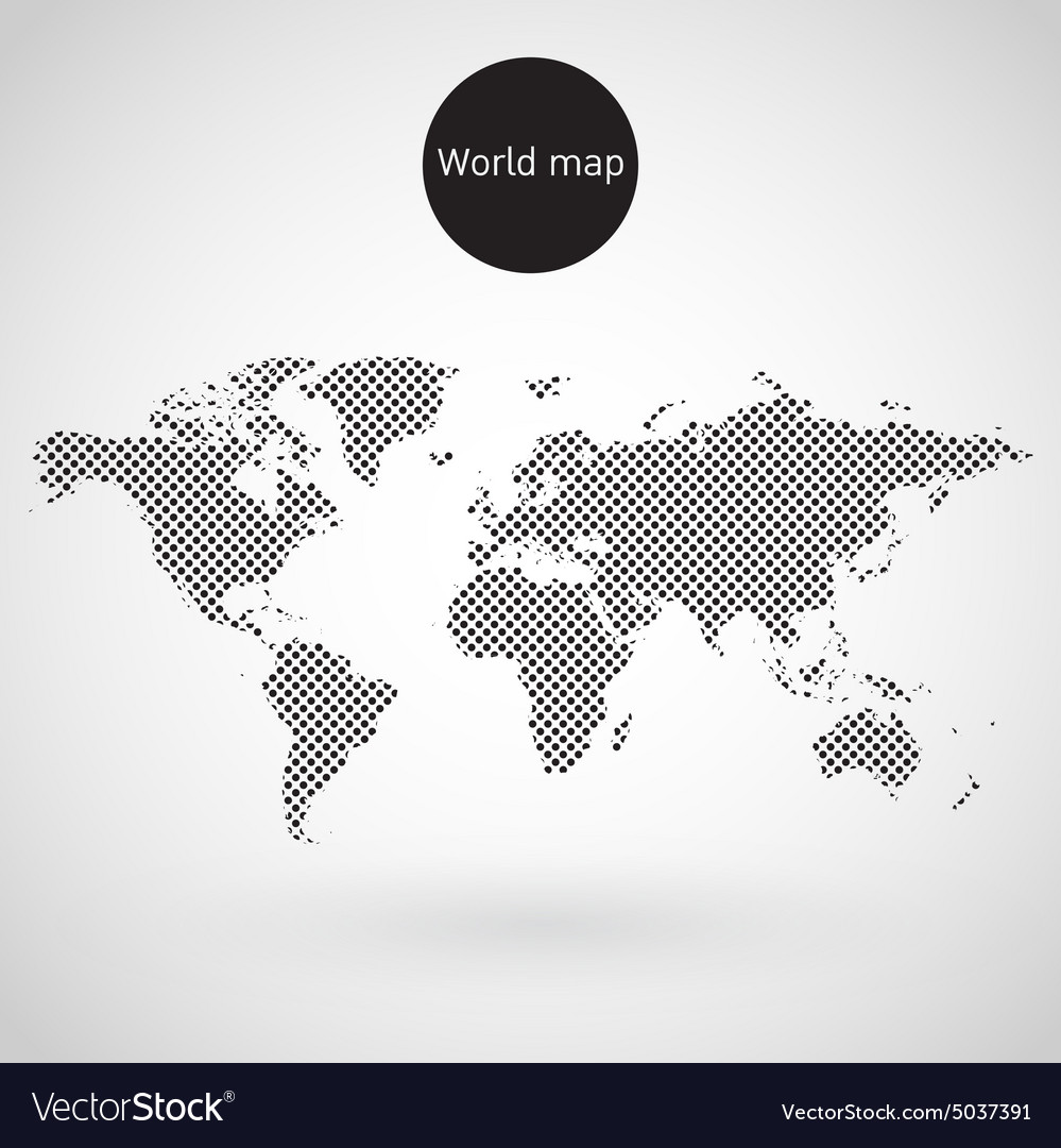 World map Royalty Free Vector Image - VectorStock
