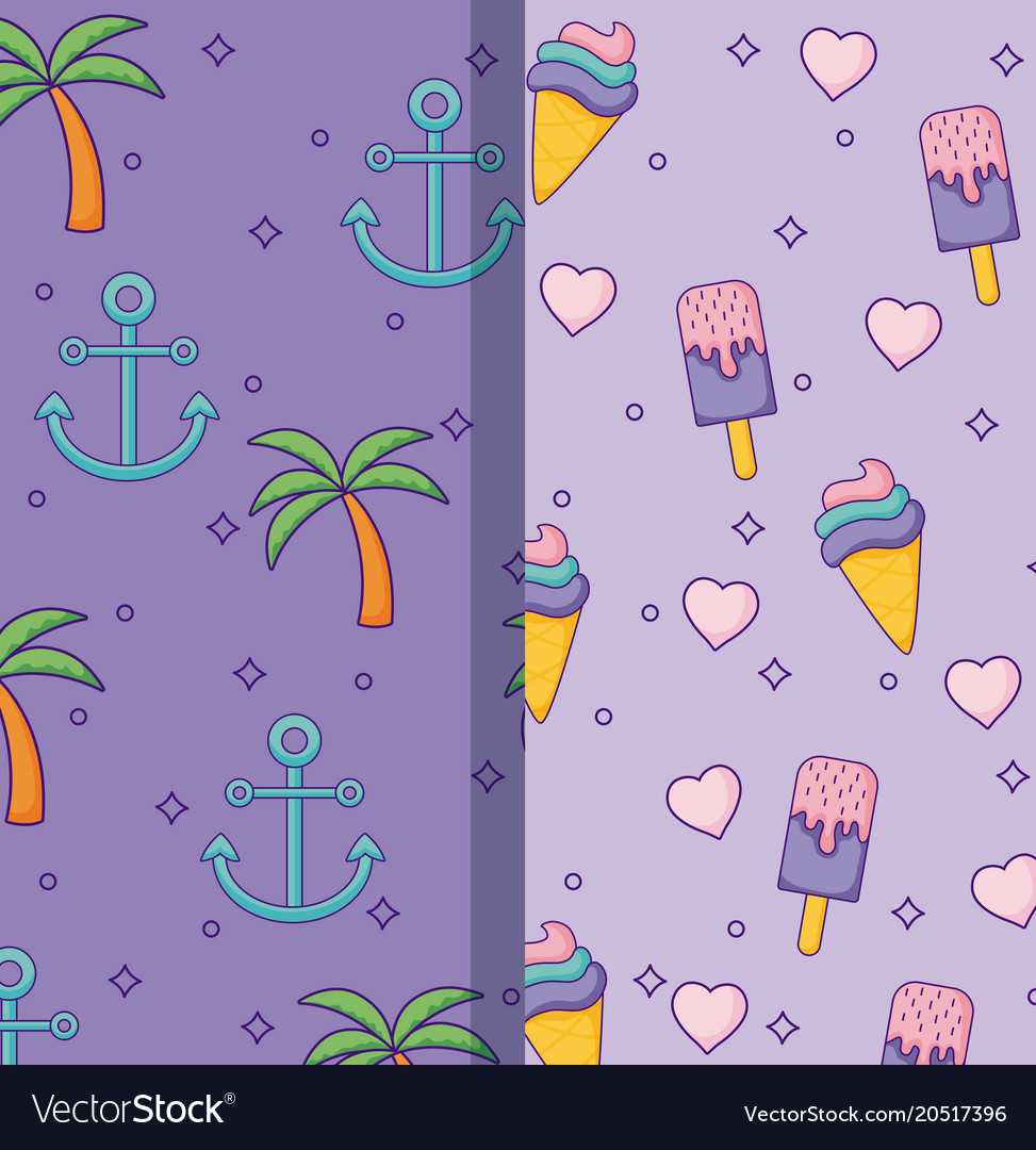 Colorful patterns design Royalty Free Vector Image