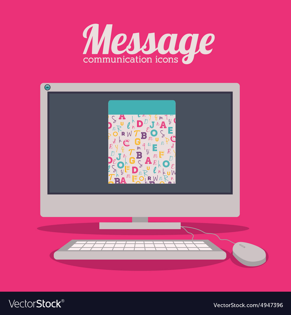 Communication design Royalty Free Vector Image