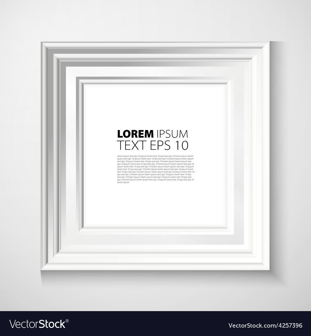 Picture frame design image text Royalty Free Vector Image