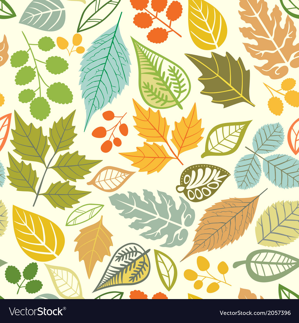 Seamless pattern with leaf abstract texture Vector Image