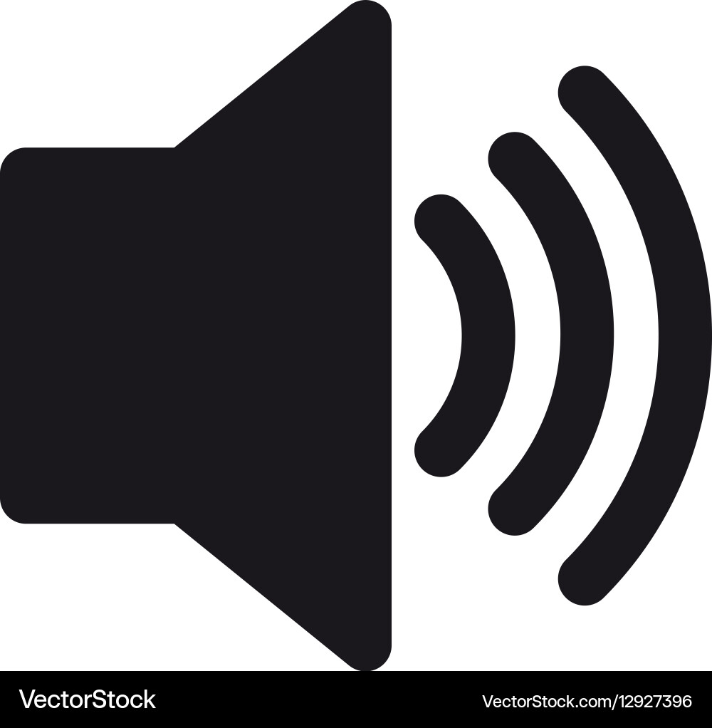 Speaker sound volume pictogram Royalty Free Vector Image
