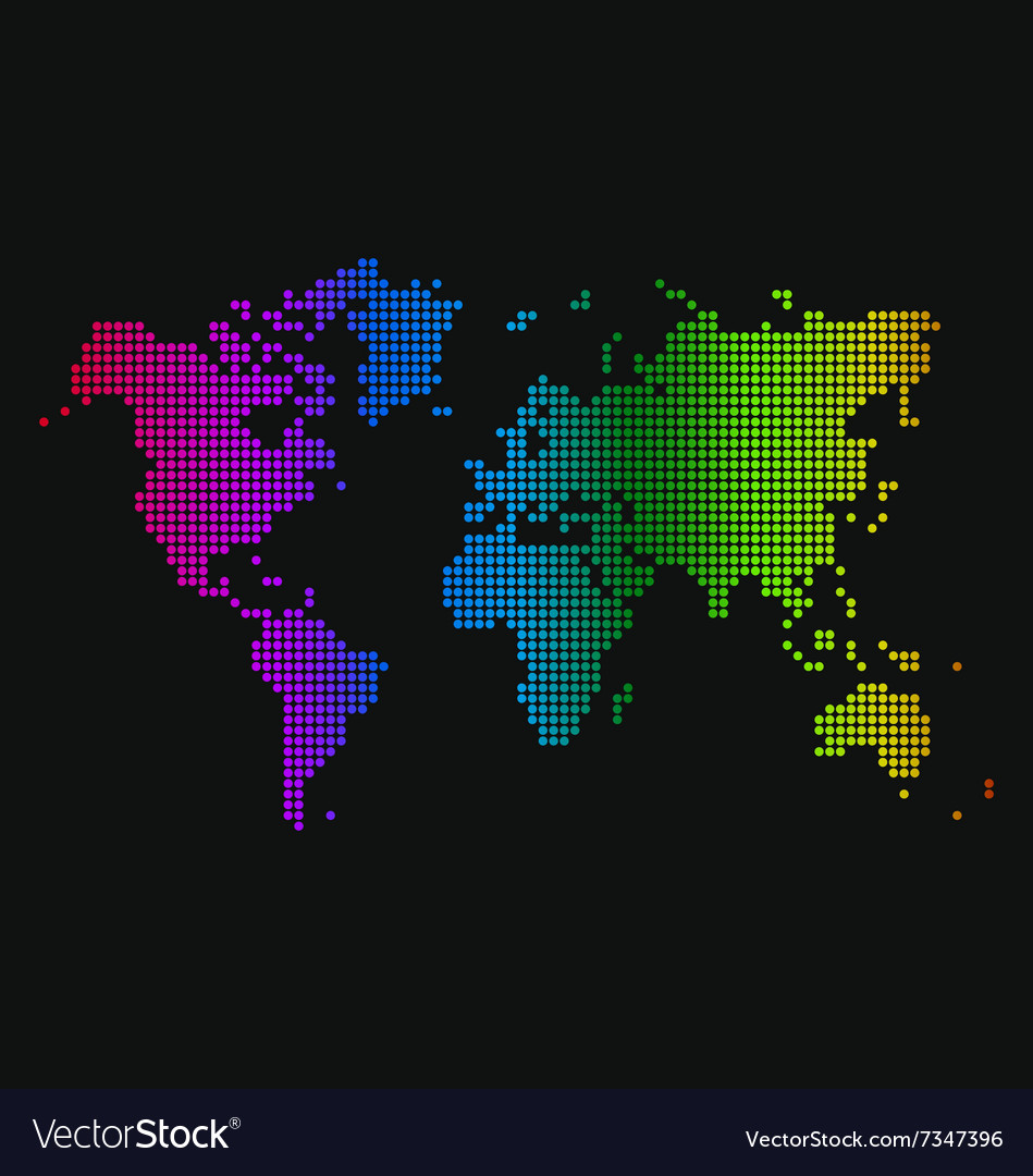 World map Royalty Free Vector Image - VectorStock