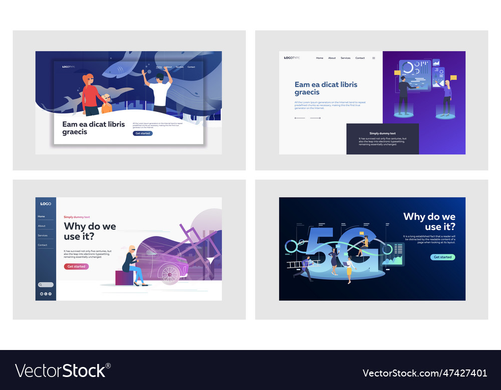 Vr technology set Royalty Free Vector Image - VectorStock