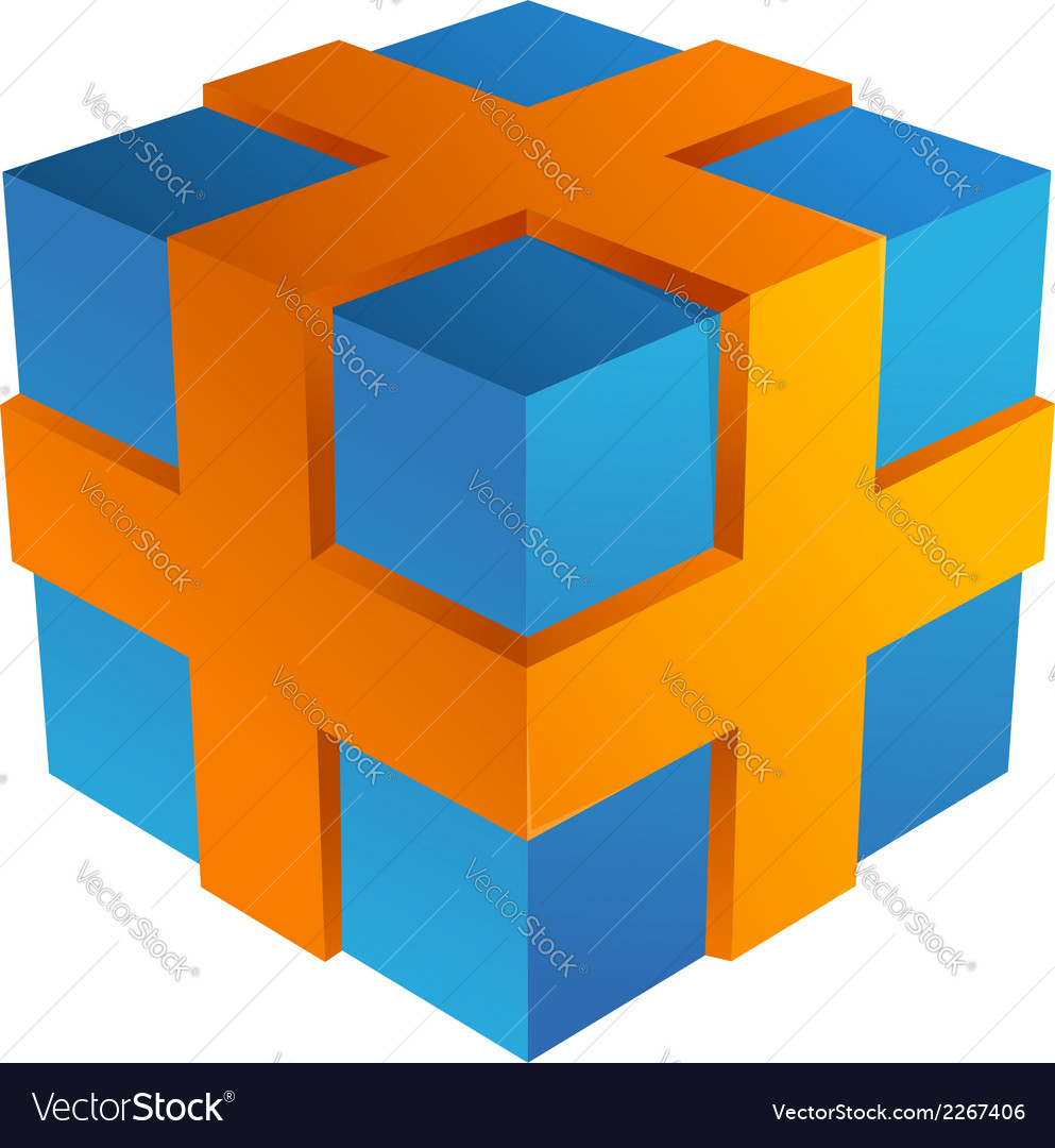 Abstract geometric shape Royalty Free Vector Image