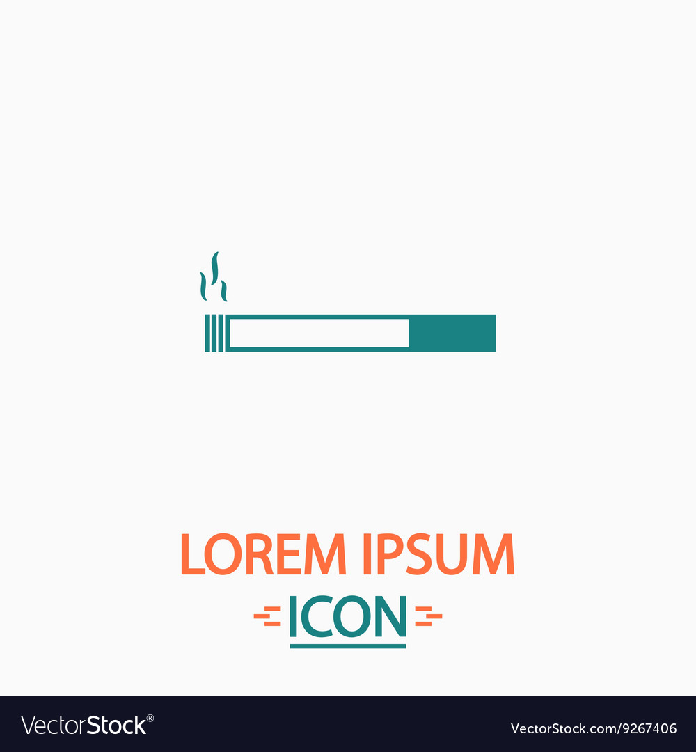 Cigarette computer symbol Royalty Free Vector Image