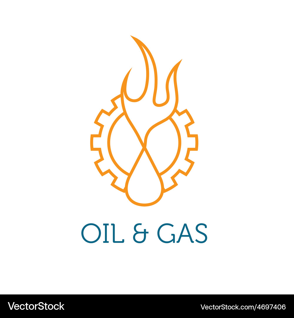 Oil and gas industry Royalty Free Vector Image